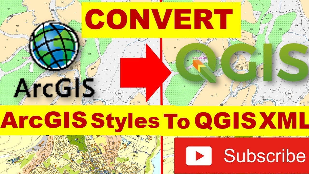 Converting Esri Arcgis Styles And Symbols For Use In Qgis Youtube
