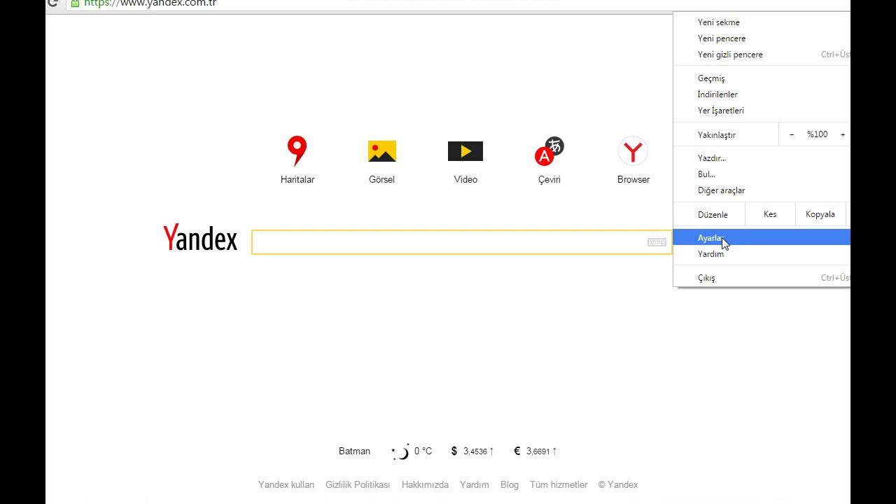 YANDEX İ GOOGLE YE ÇEVİRME - YouTube