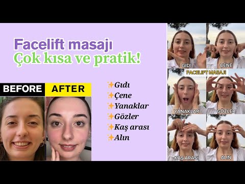 Facelift Masajı Yüz Yogası - 7 GÜNDE GLOW UP✨ ÇOK KISA VE PRATİK💆🏻‍♀️