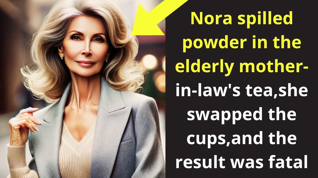 Nora spilled powder in the elderly mother-in-law's tea,she swapped the ...