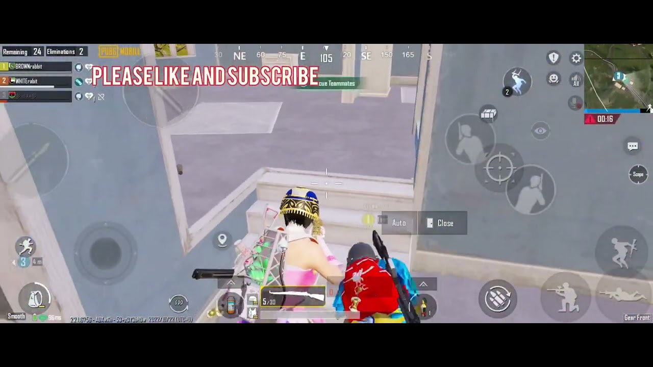 Pubg mobile shots and highlights play with randam players - YouTube