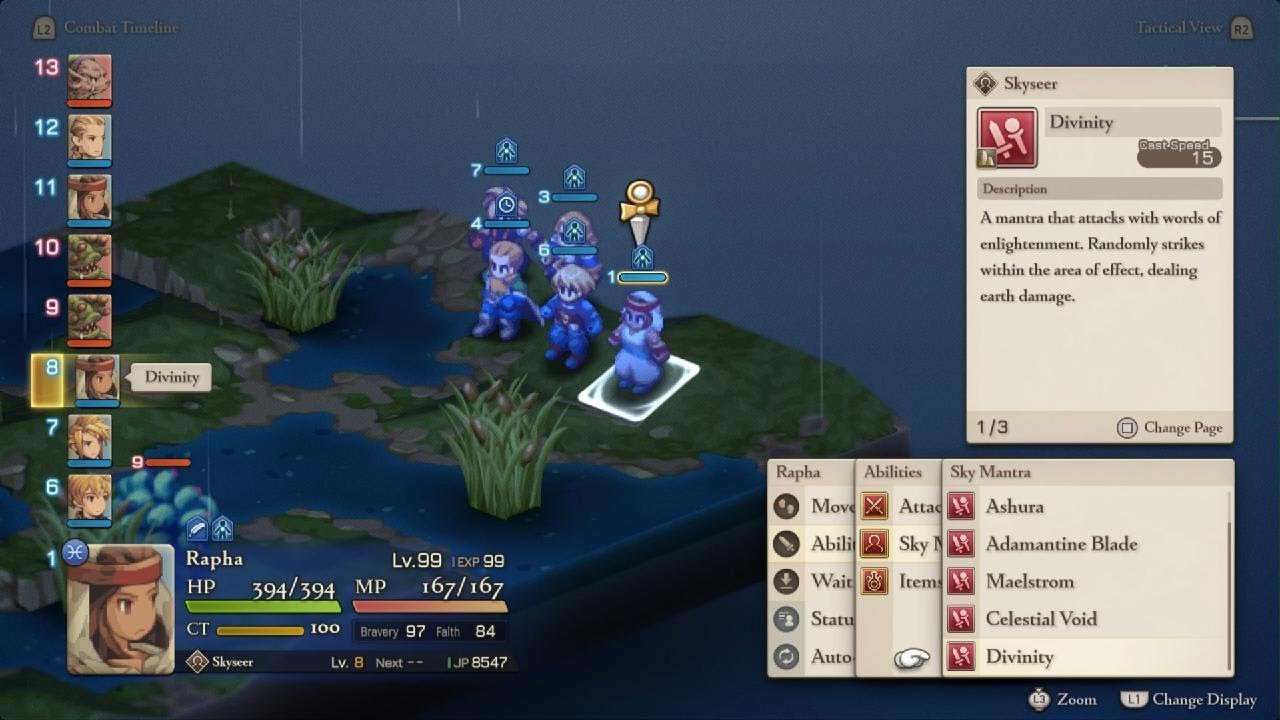 FINAL FANTASY TACTICS - Rapha stat growth and guide - YouTube