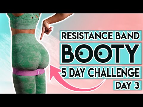 Day 3 | 5 Day Resistance Band Booty Challenge 🍑 | Bum Lift Workout