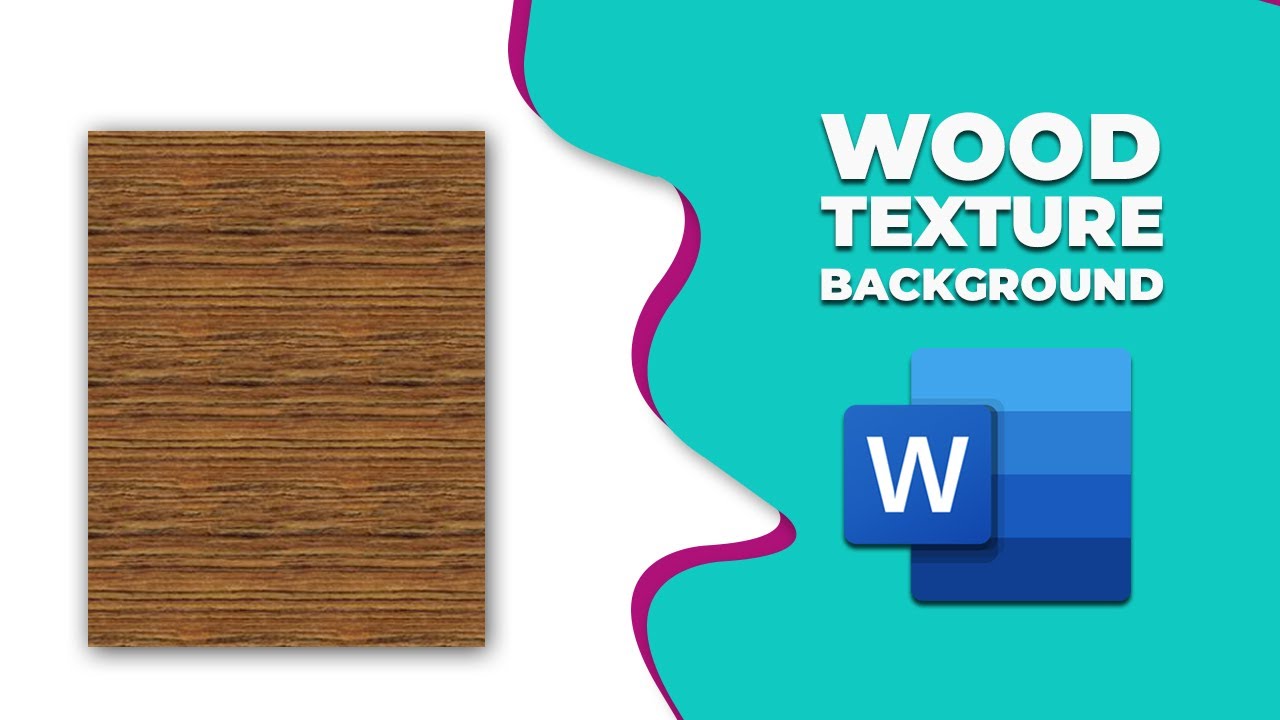 How to create wood texture background in word - YouTube