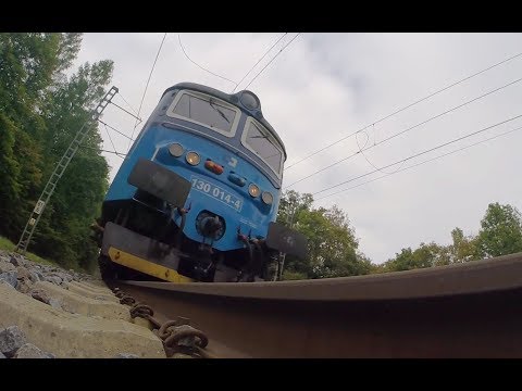 Gopro camera under freight train - side view - YouTube