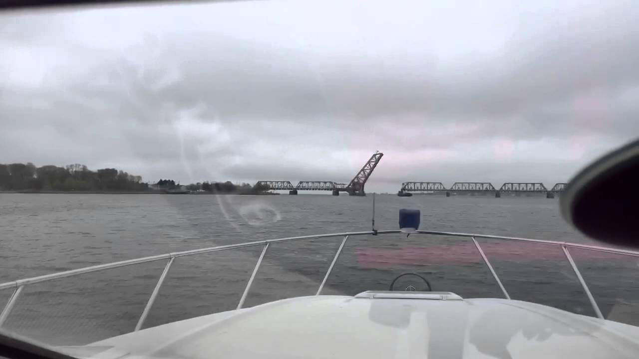 Time-lapse boat ride- Deep River to Westbrook, CT - YouTube