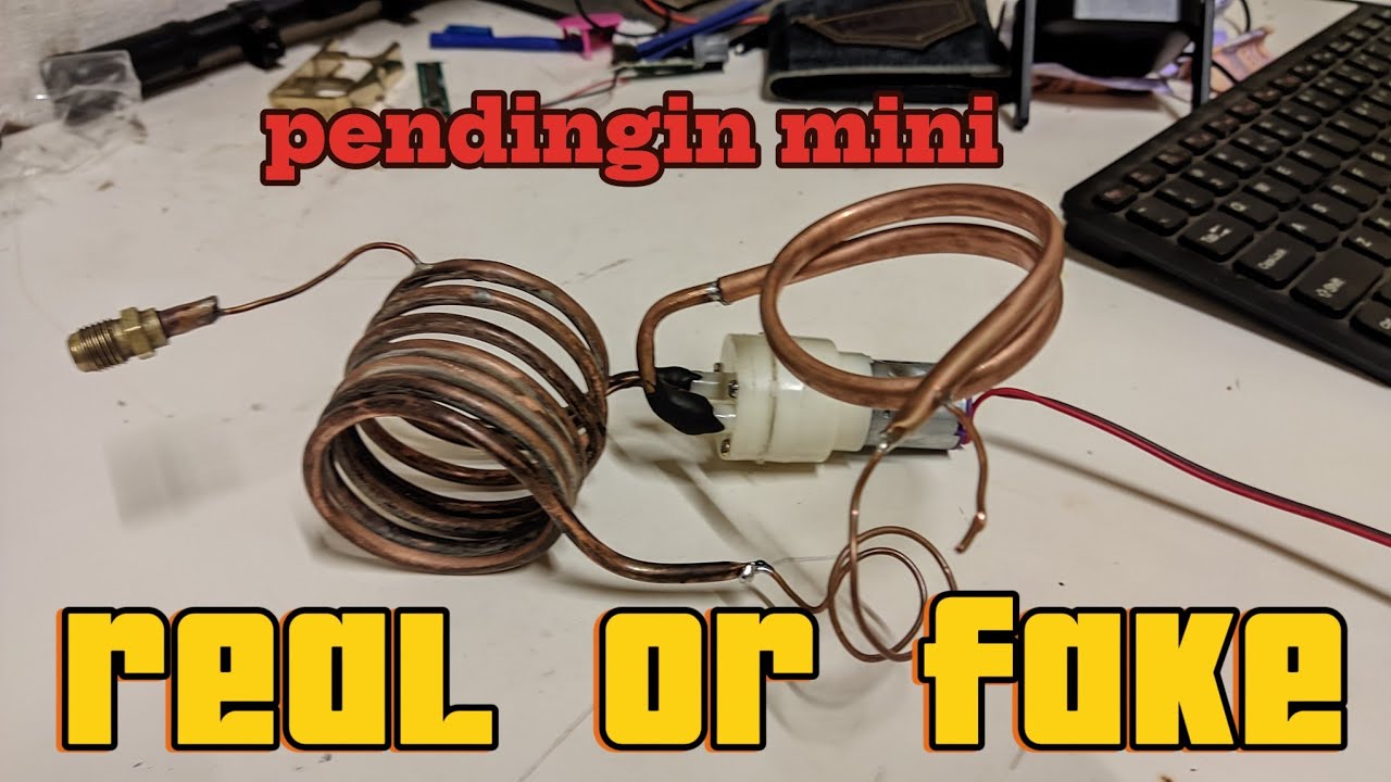 diy mesin pendingin mini dari pompa galon - YouTube