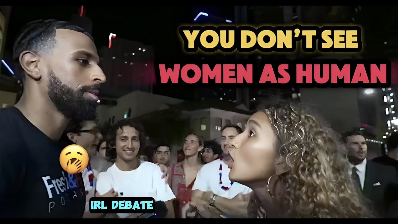 IRL: Myron vs TRIGGERED Feminist - Very Heated Debate - YouTube