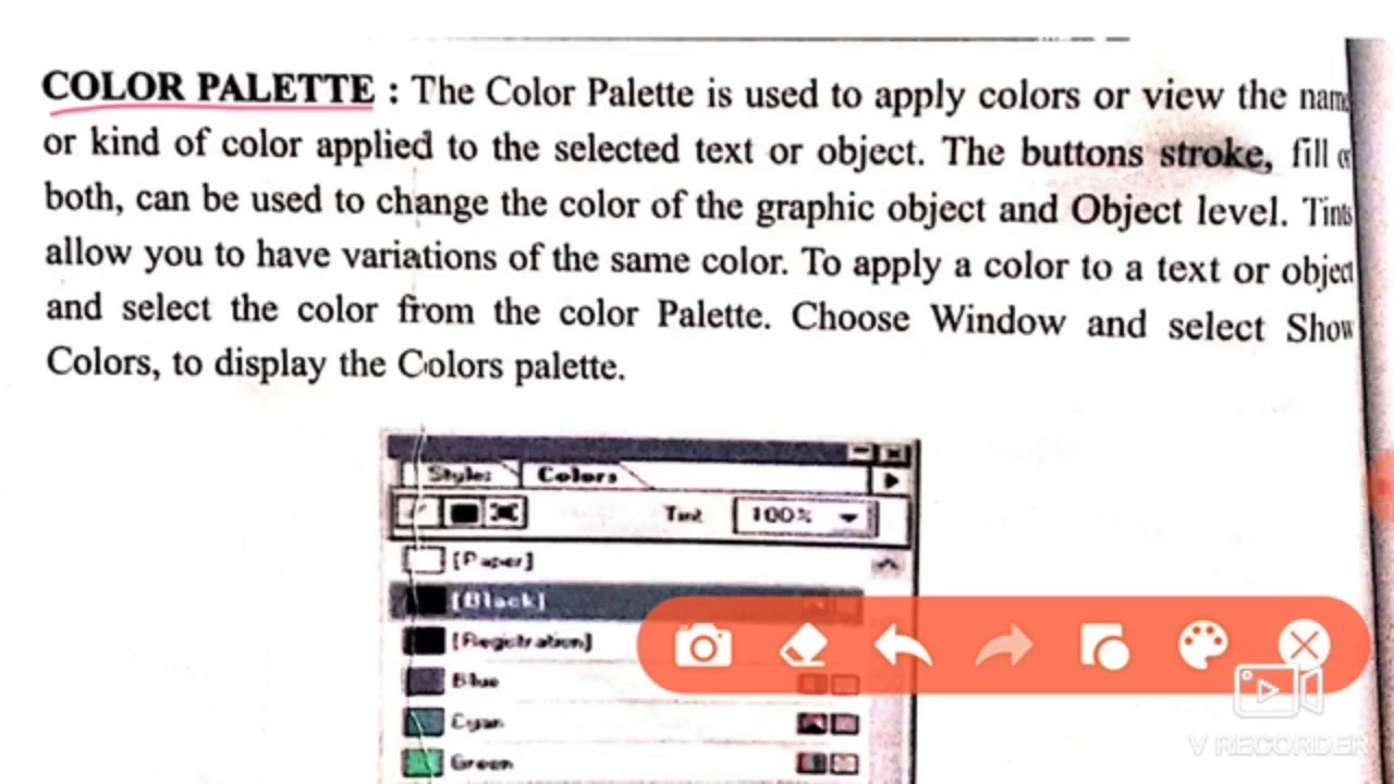 Color,style,layer, hyperlink pallets,drawing objects in pagemaker - YouTube