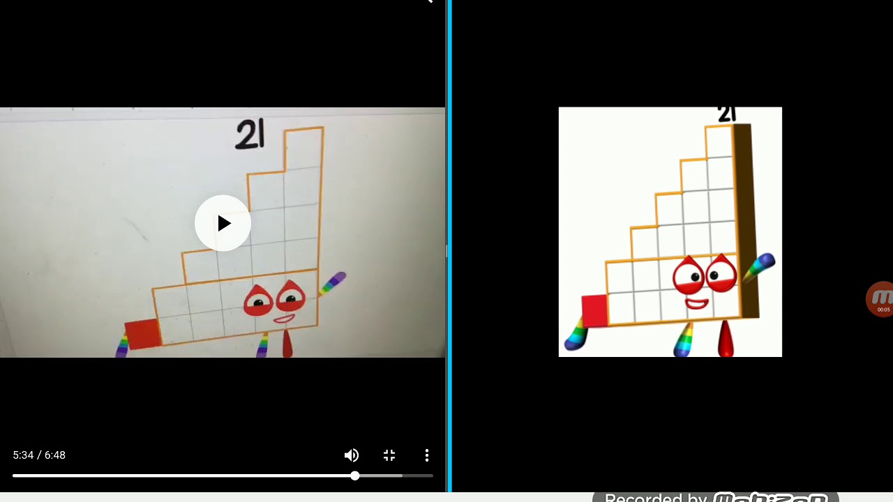 Numberblocks 21 to 25 arifmetix vs bookaloo - YouTube