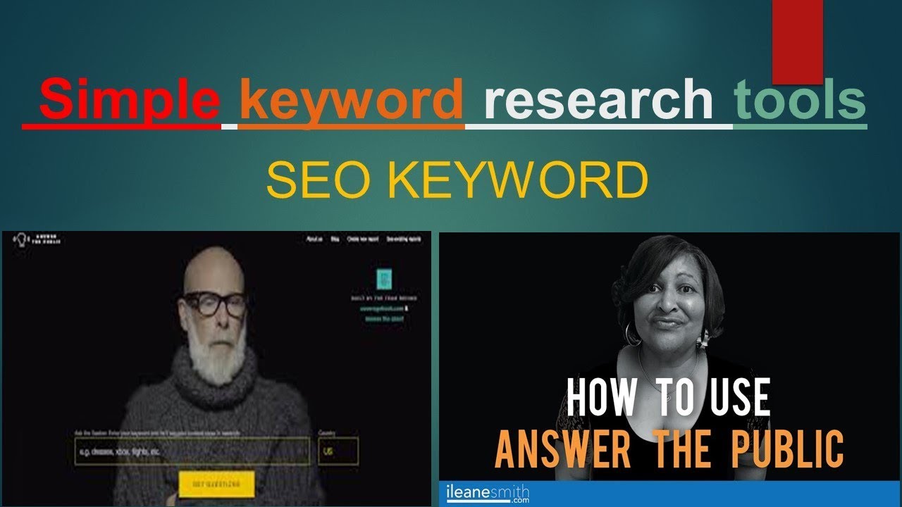 simple keyword research tools Answer the public - YouTube