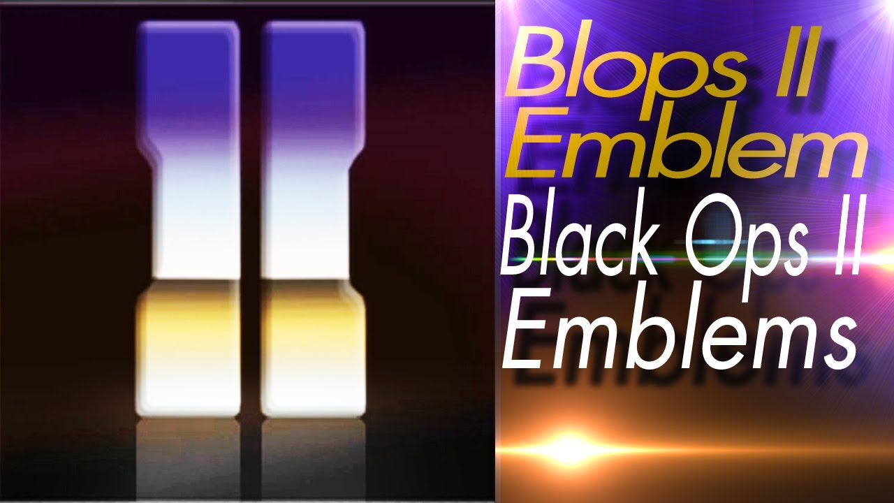 Chrome Black Ops 2 Logo Tutorial - Black Ops 2 Emblems - YouTube