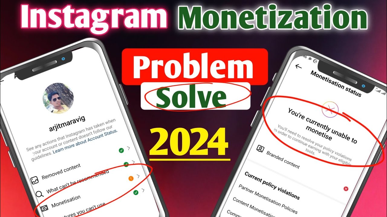 Instagram partner monetization policy problem 2024 | How to solved ...