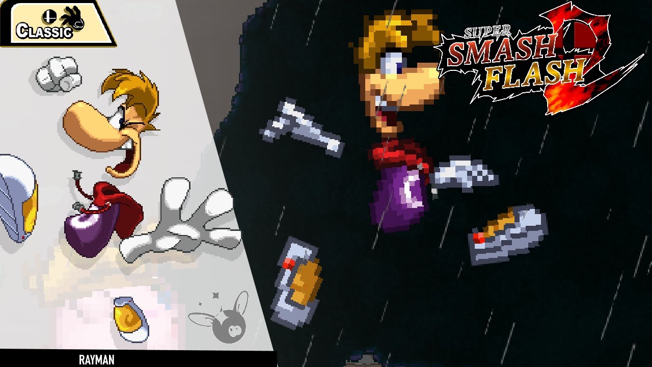 SSF2 1.2 Classic Mode-Rayman - YouTube