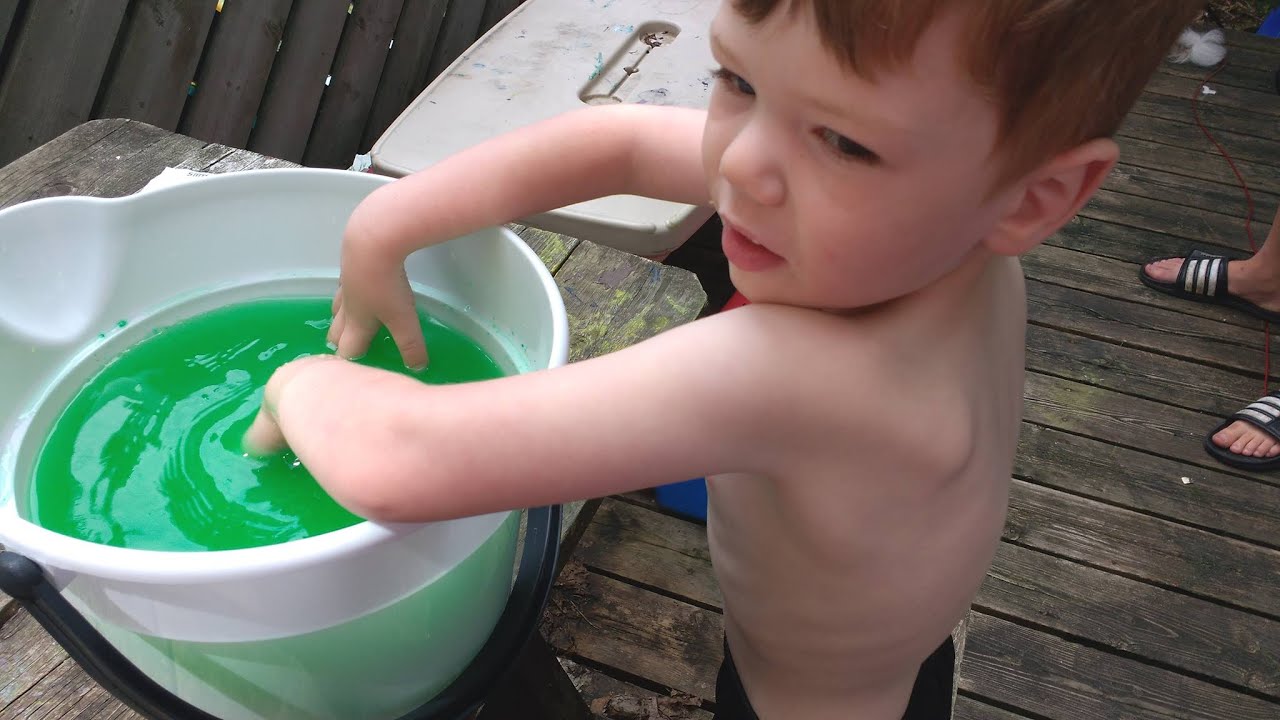 Slime Bucket Challenge Accepted!!!! - YouTube