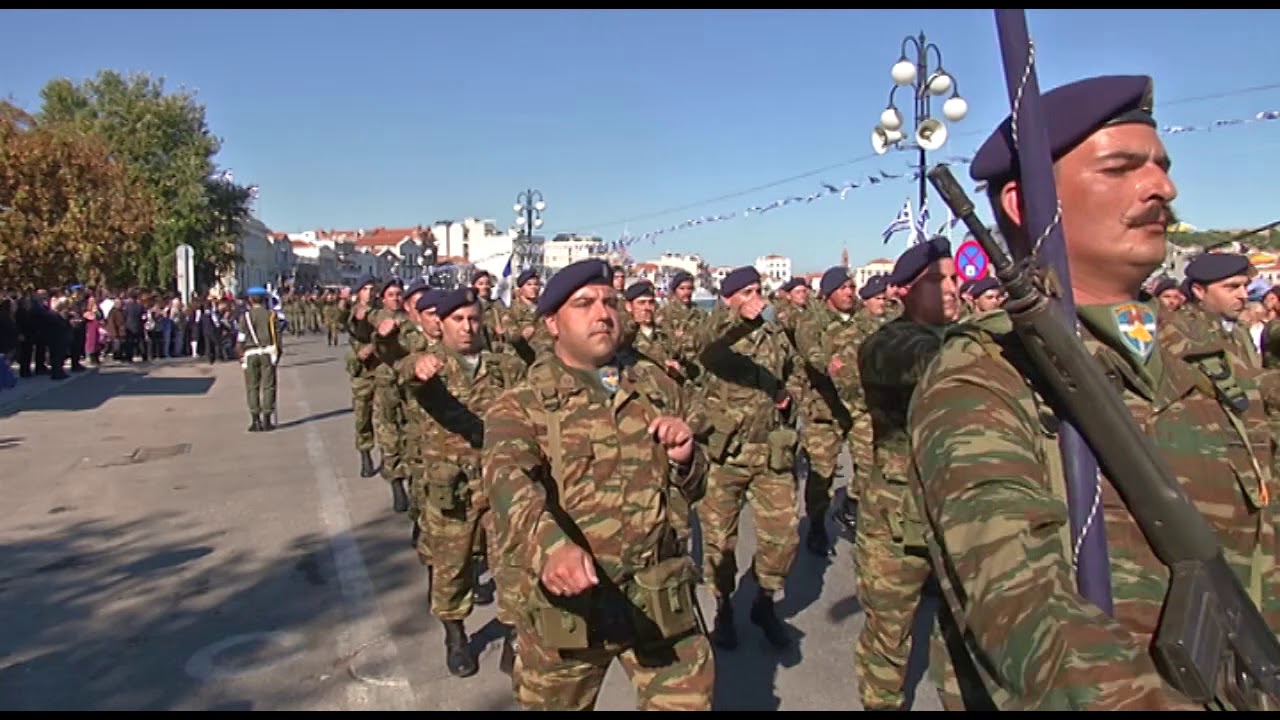 ΣΤΡΑΤΙΩΤΙΚΗ ΠΑΡΕΛΑΣΗ 28 10 2018 ΜΥΤΙΛΗΝΗ - YouTube