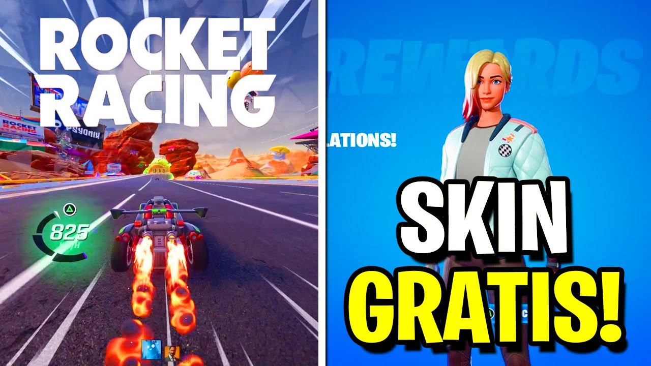 SKIN GRATIS PARA TODOS! + TODO LO QUE NECESITAS SABER DE ROCKET RACING ...