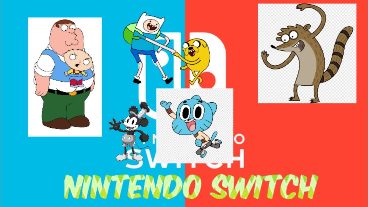 Nintendo Switch Willy Mouse And Rigby Adventure Time And Gumball Peter ...