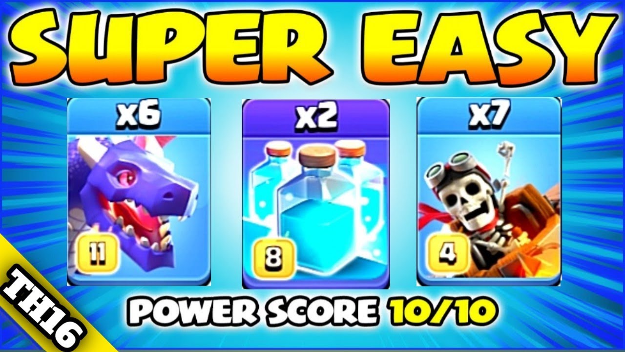 NEW Dragon Rider With Dragon Attack Th16 - Best HYDRA Attack Strategy ...