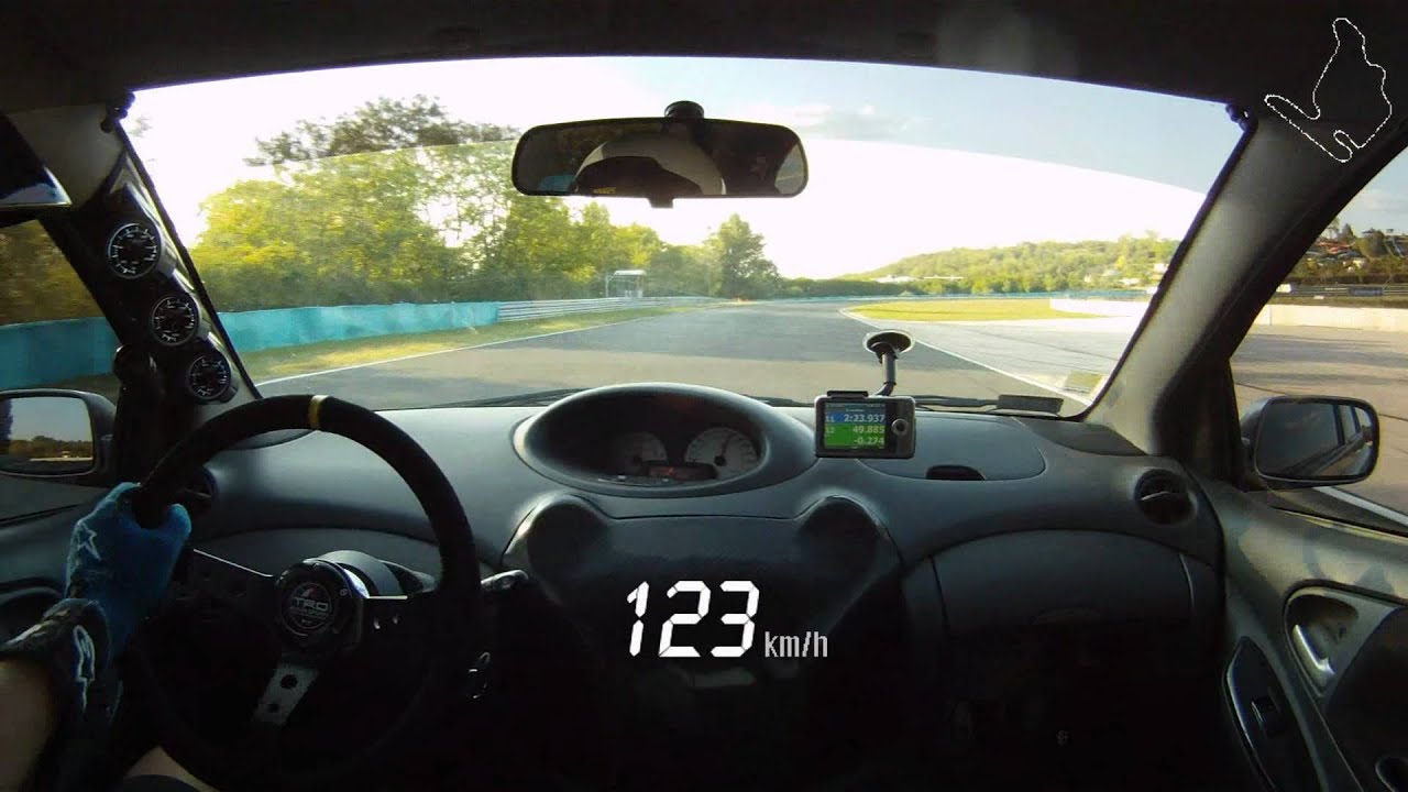 Toyota Toyota Yaris TS Time Attack Hungaroring Onboard - YouTube