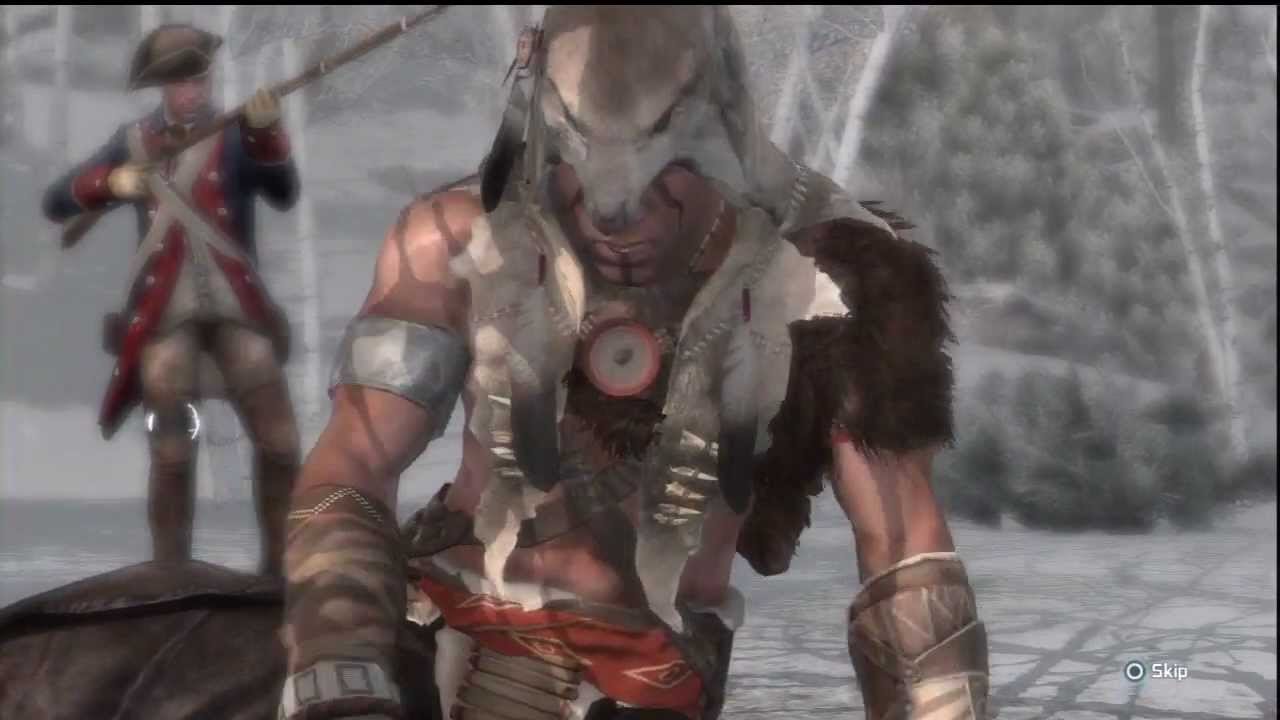 Assassin's Creed III Ep 1: The Infamy - Awake Cutscene, Wolf Cloak ...
