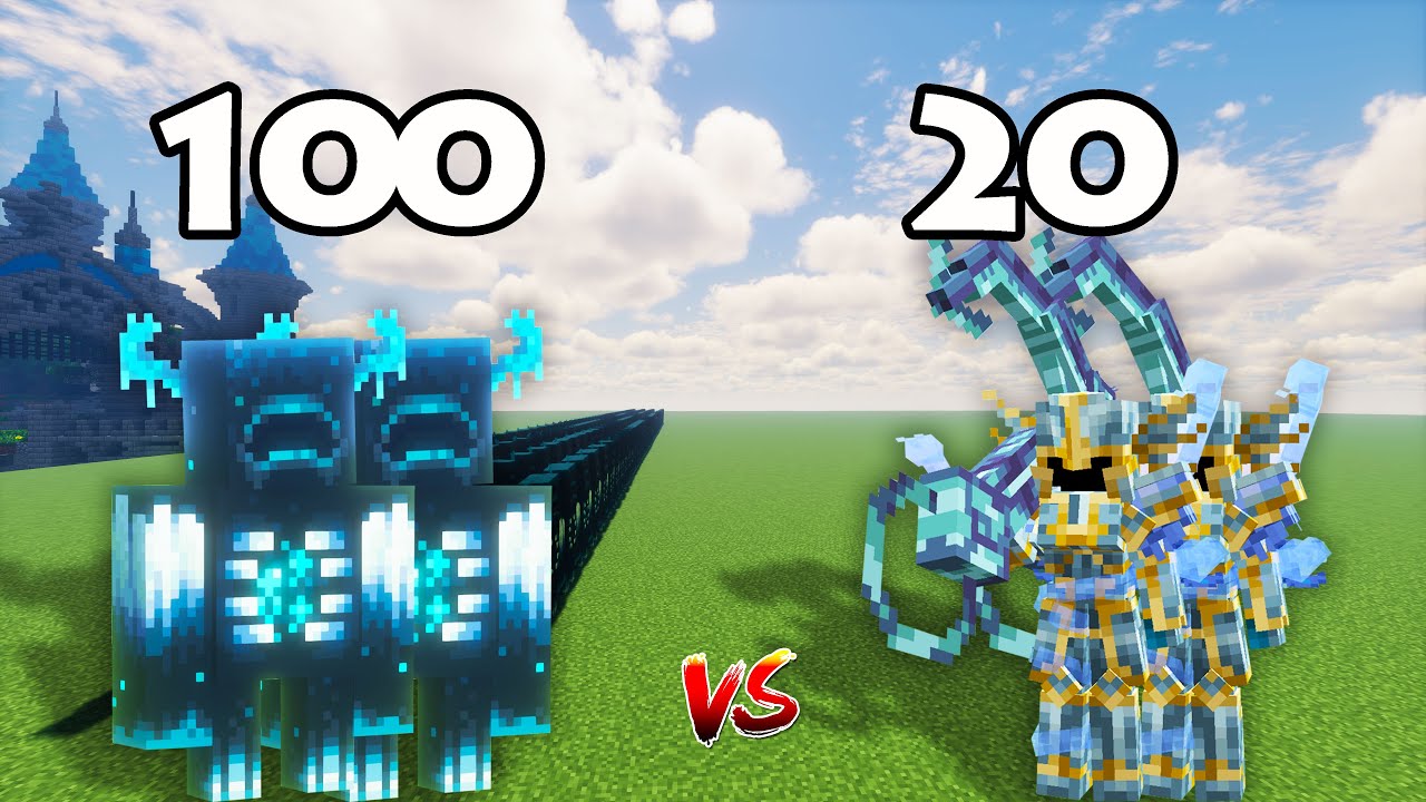 100 Wardens Vs 20 Scylla | Minecraft - YouTube