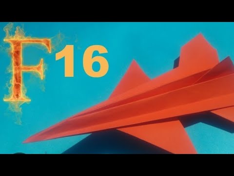 kağıttan uçak yapımı f 16 kolay resimli anlatım