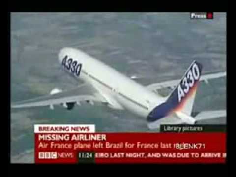 AIRBUS A330 200 Air France plane crash Accident Flight 447 Rio Paris june 1 2009 Absturz ...
