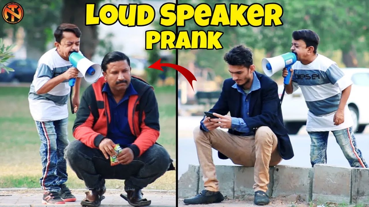 Loud Speaker Prank - Funny Public Prank - New Talent 2022 - YouTube