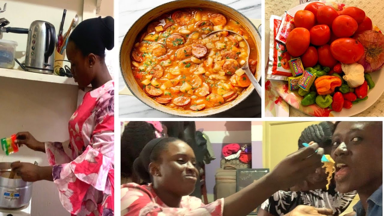 Some Hours In The Life (Ghana University) | Cooking Sausage Stew ...