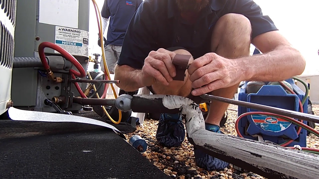 Replacing Rusted Out Liquid Line Drier. Ultimate Air Sarasota, FL ...