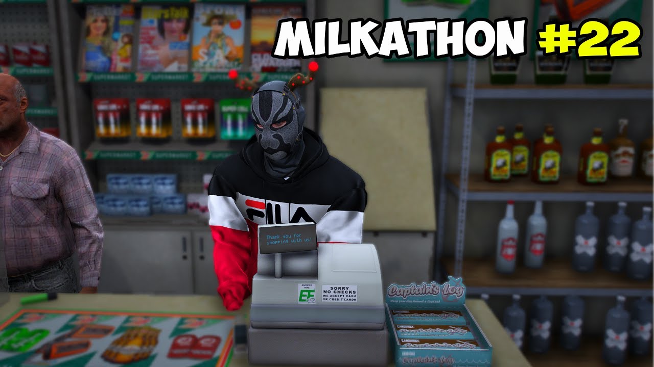 Robbing Stores! - Milkathon GTA 5 RP #22 - YouTube