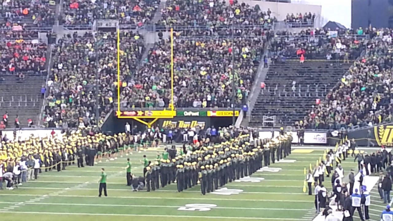 Oregon's intro vs Oregon state - YouTube