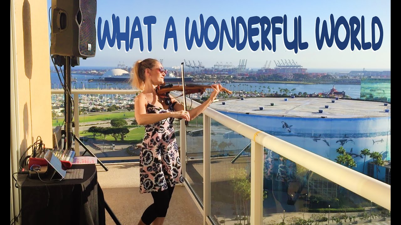 Marta Z Electric Violin Balcony Performance for Neighbors during ...
