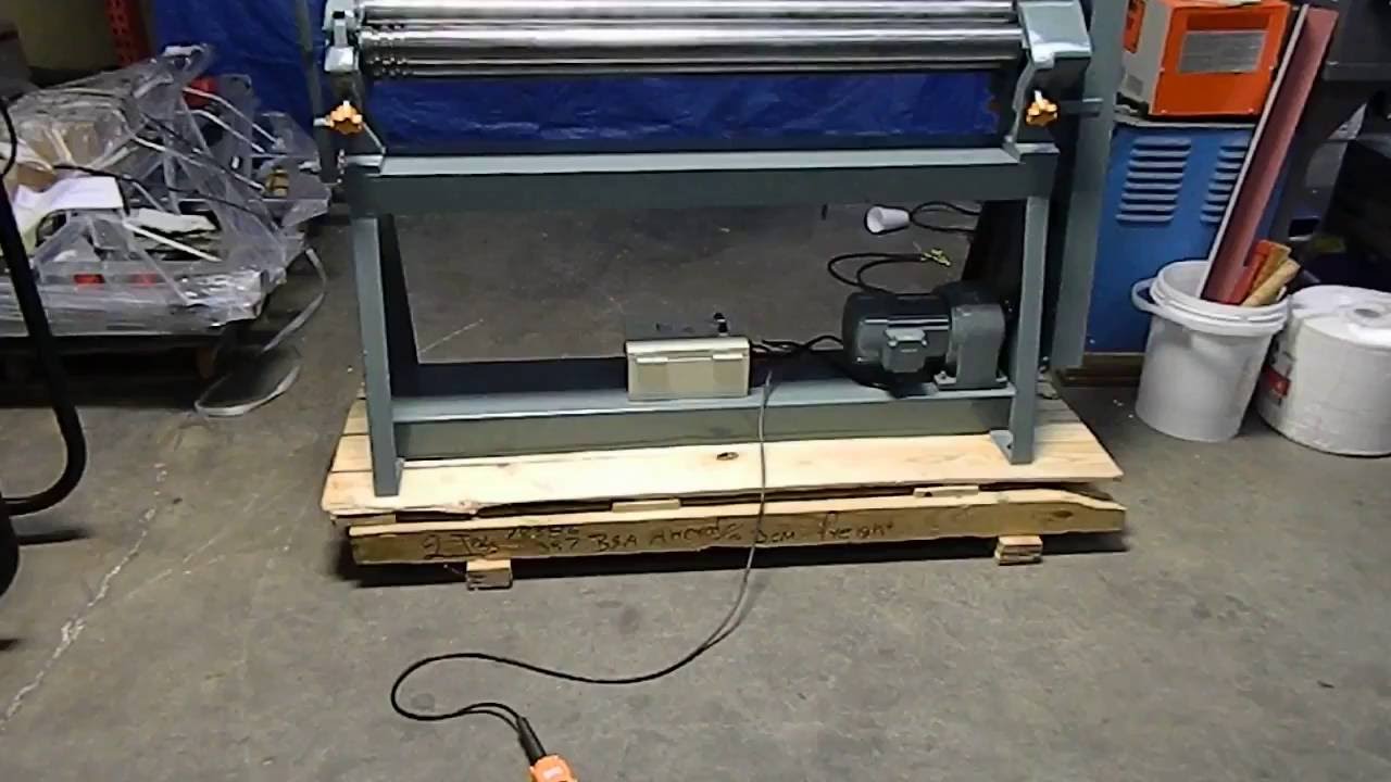 Enco Electric Powered Slip Roller Demo - YouTube