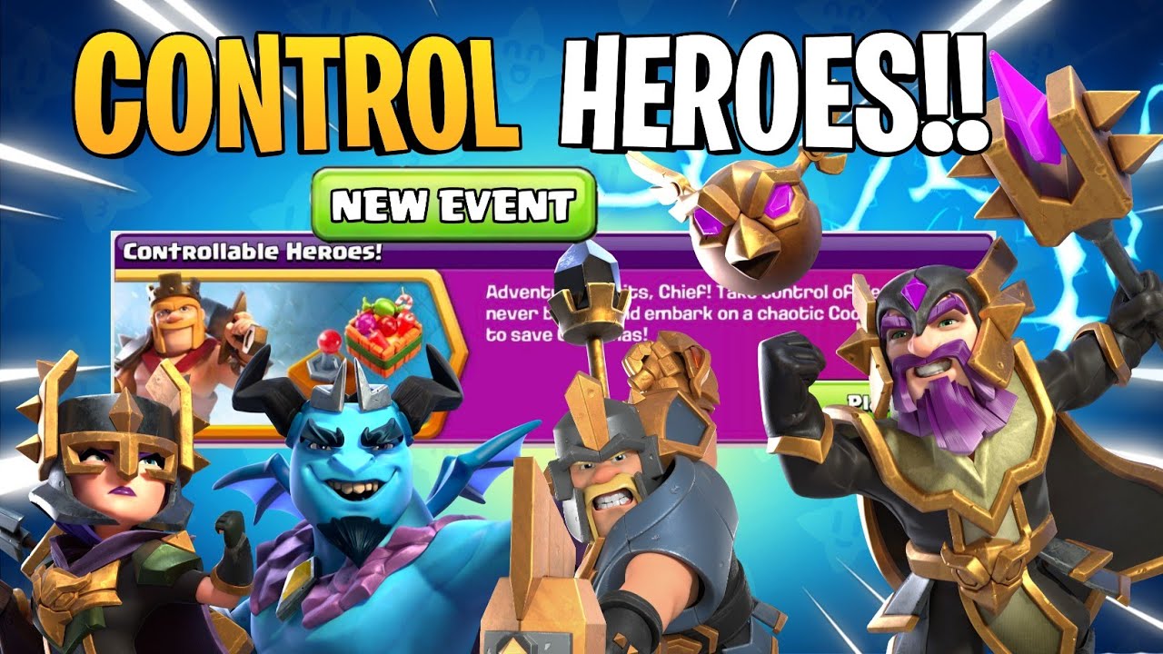 CLASH OF CLANS CONTROLLABLE HEROES EVENT EXPLAINED!!|what is ...