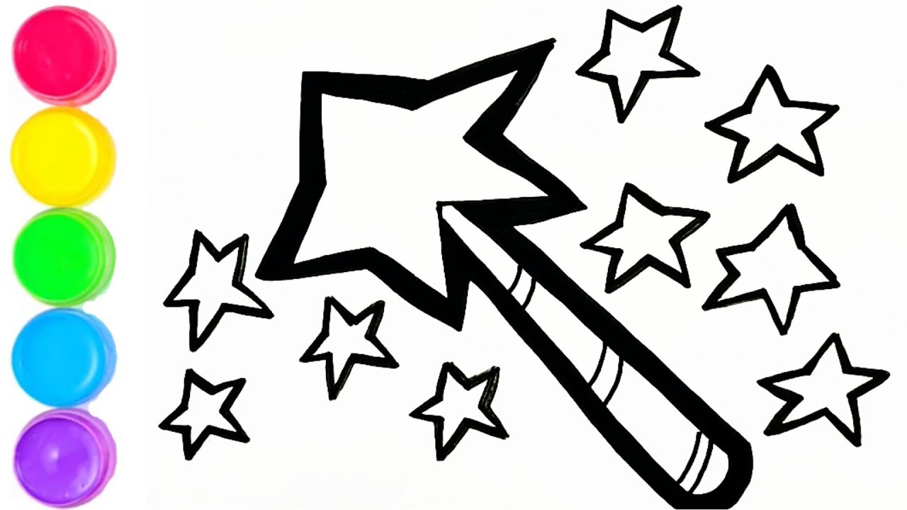 How To Draw A Fairy Stick Easy Step By Step Drawing Video For Kids ...