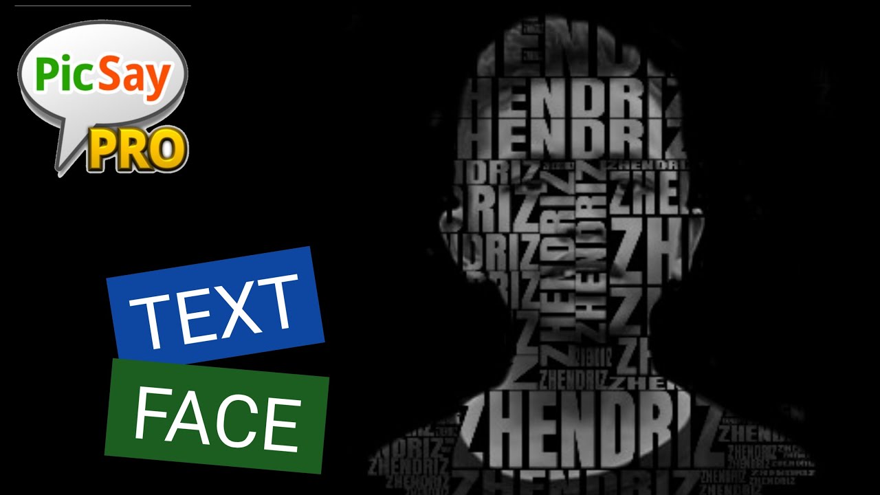 Cara edit typography face - Tutorial picsay pro - YouTube