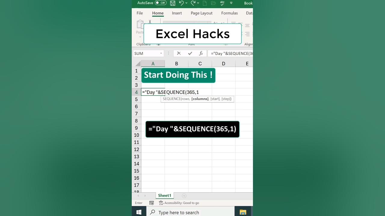 Excel Hacks Excel Magic Tricks Excel Shorts Youtube