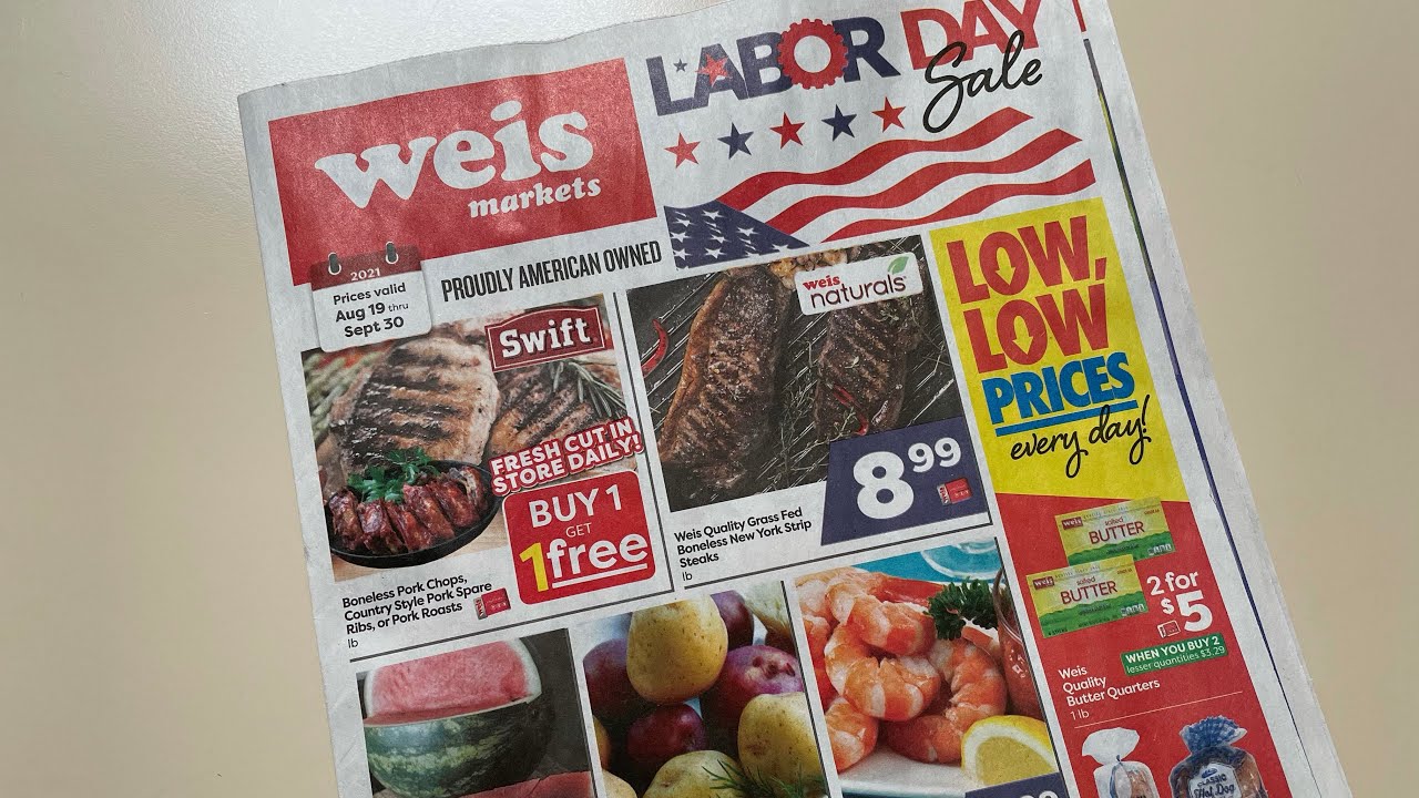 Weis Ad Preview August 19- September 30, 2021 - YouTube