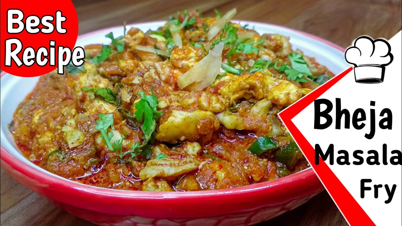 Mumbai Famous Bheja Masala Fry Recipe | Bheja Fry | Bakre Ka Bheja Fry ...