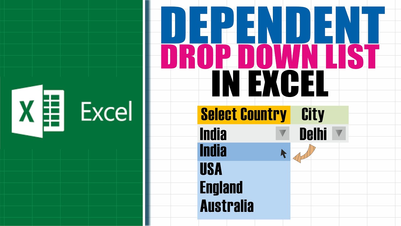 Dependent Drop Down List In Excel Indirect Formula MS Excel YouTube Dependent Drop Down List In Excel Indirect Formula MS Excel YouTube