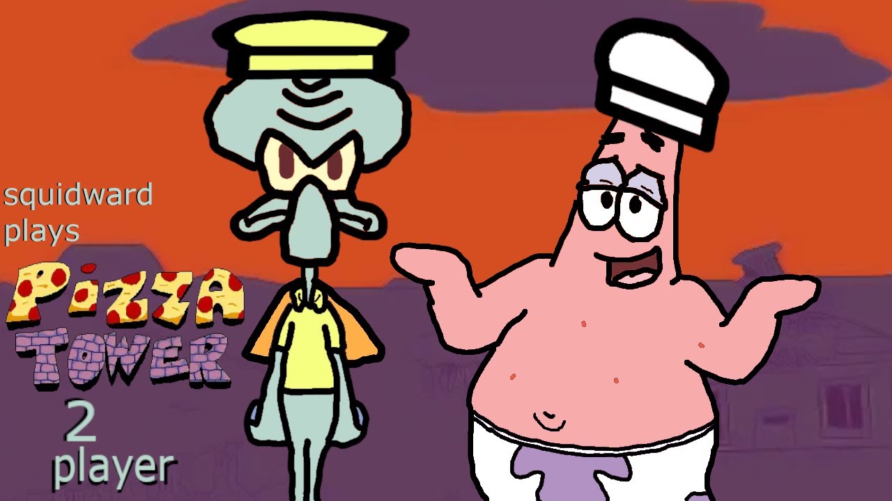 squidward plays pizza tower 2player: with patrick - YouTube