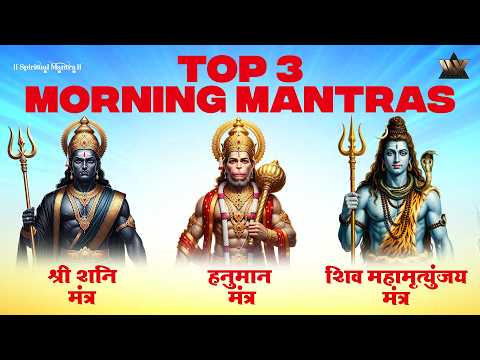 Top 3 Morning Mantras | Shani, Hanuman & Shiv Mantra | Start Your Day ...