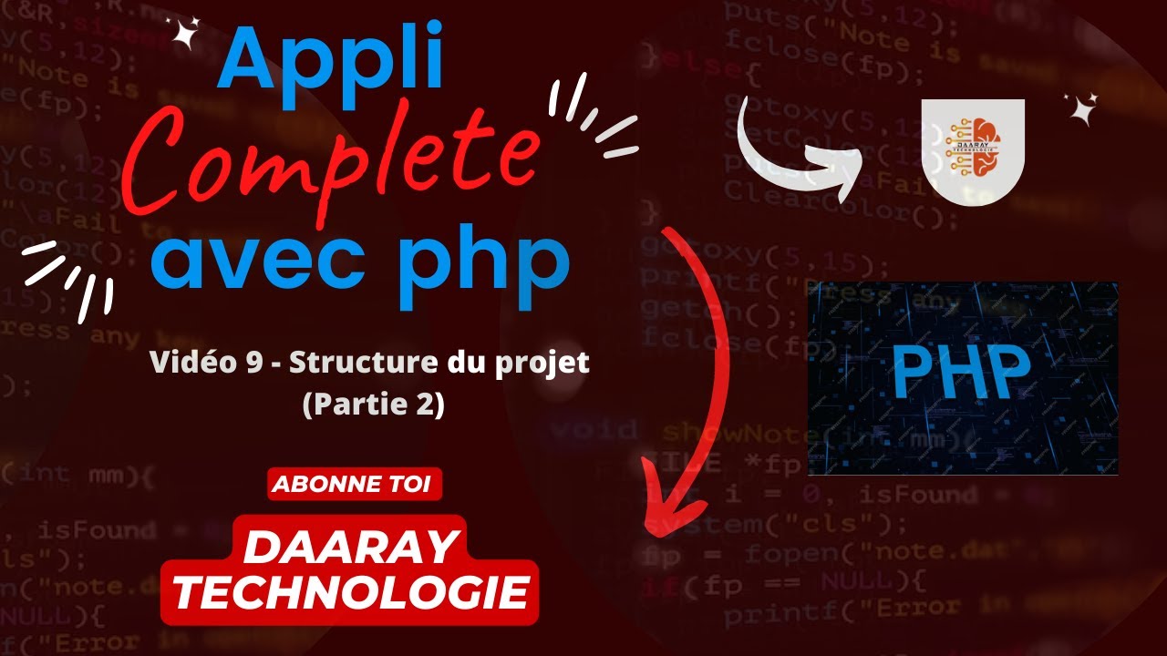 Vidéo 9 : Structure du projet Partie 2 - YouTube