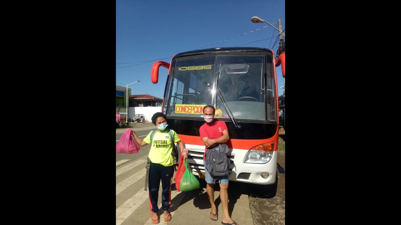 Unang pagsakay sa Bus Padung sa Concepcion - YouTube