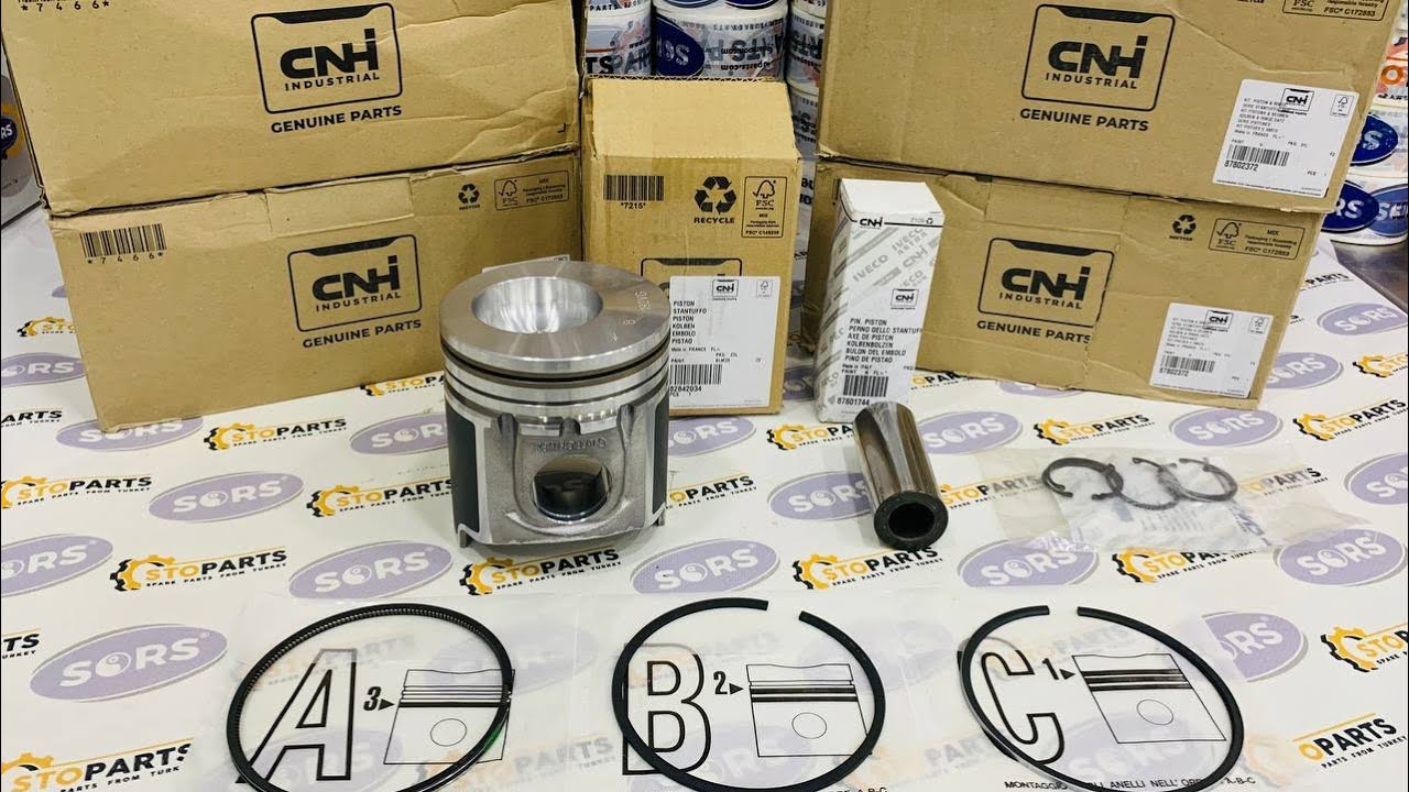 CNH, CASE, NEW HOLLAND 87802372 PISTON RINGS SET; GENUINE ENGINE SPARE ...