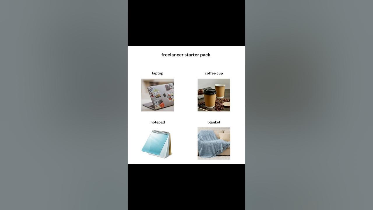 freelancer starter pack #note #office #productivity #selfimprovement # ...