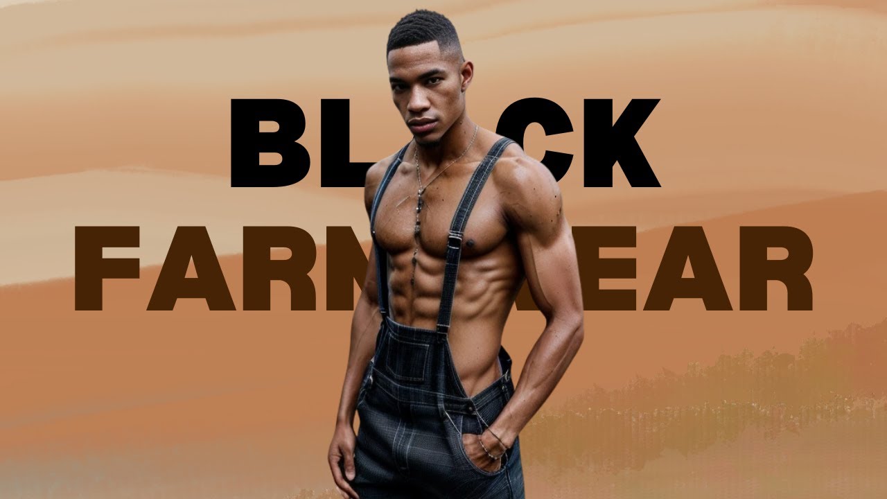 Mens Farm AI Photoshoot | AI Black Men Farmers Fashion - YouTube