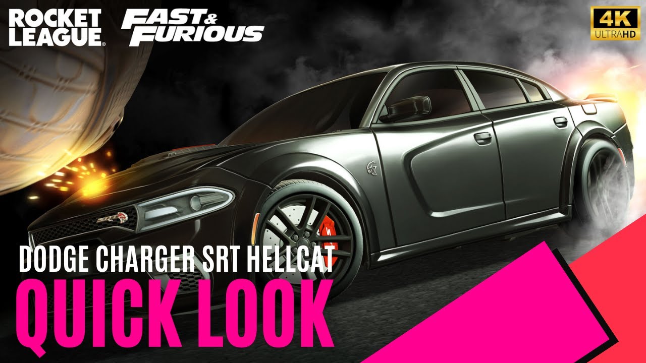 Rocket League // Fast & Furious Dodge Charger SRT Hellcat - YouTube